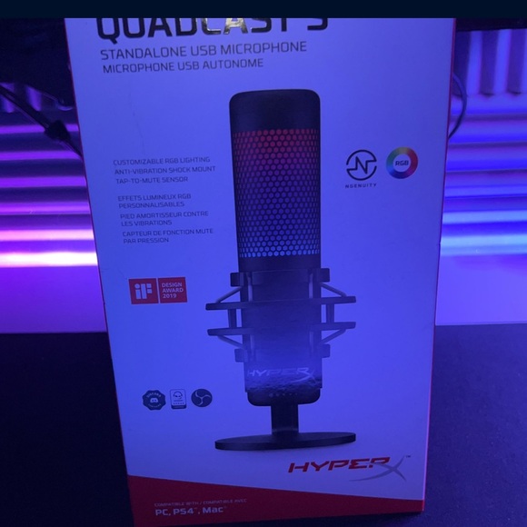 Computers, Laptops & Parts | Hyper X Quadcaster Mic Rgb Black | Poshmark